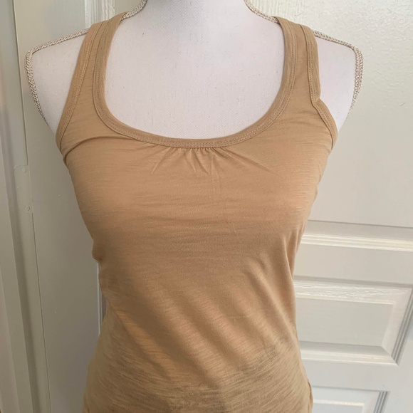 Bozzolo | Tops | Bozzolo Mocha Lace Razorback Tee | Poshmark